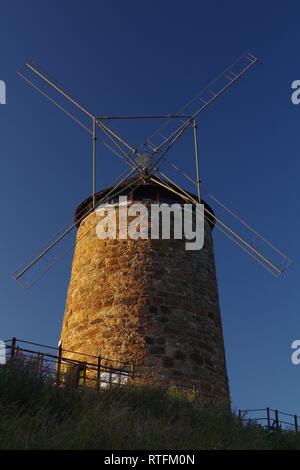 St Monans Windmill in the Golden Light of a Summer's Evening. Fife ...