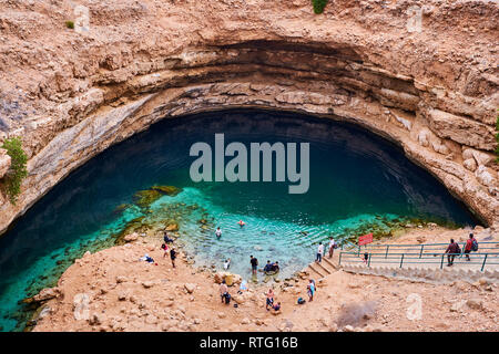 The Bimmah Sinkhole, Oman Stock Photo - Alamy