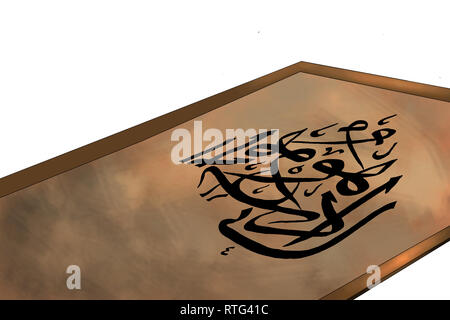 Traditional turkish caligraphy art Stock Photo - Alamy