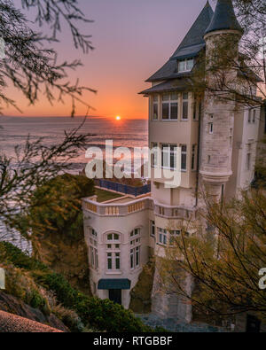 Biarritz home, Basques, France Stock Photo - Alamy