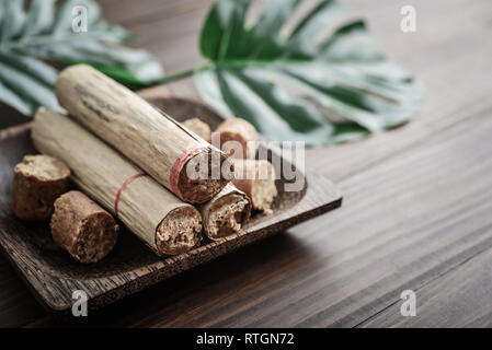 Bendi - coconut with sugar wrapped in Banana leaf, traditional sweet ...