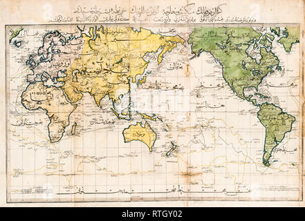 Very old world map Stock Photo - Alamy
