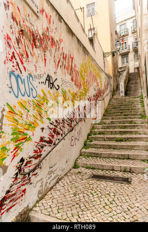 Steps and Graffitti Stock Photo - Alamy