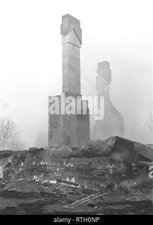 Ruin after the Second World War, ca. 1945, Freiburg, Germany Stock ...
