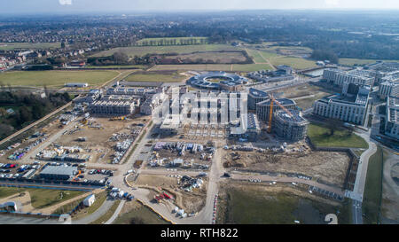 Stock Aerial picture shows Eddington in Cambridge, a new University ...