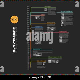 timeline gantt chart infographic template background Stock Vector Image ...