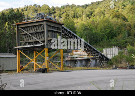Coal hopper at the site of the Terrace Mine owned by Crusader Coal in ...