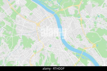 Urban vector city map of Bonn, Germany Stock Vector Image & Art - Alamy