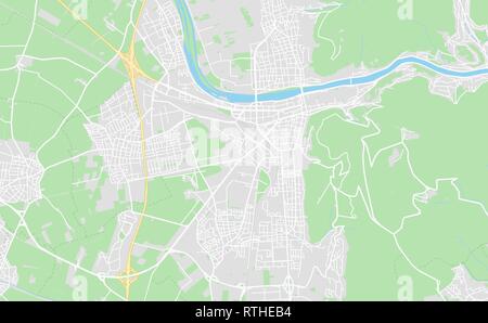 Street roads map of HEIDELBERG, GERMANY Stock Vector Image & Art - Alamy