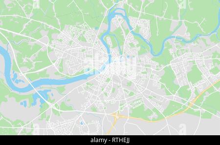 vector city map of Limerick, Ireland Stock Vector Image & Art - Alamy