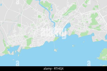 Urban vector city map of Galway, Ireland Stock Vector Image & Art - Alamy