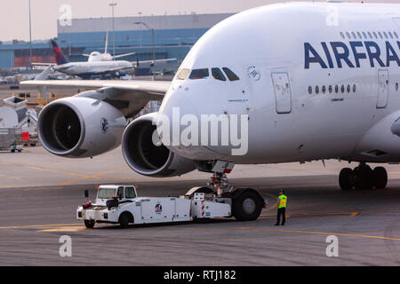Aircraft towing tractor Stock Photo - Alamy