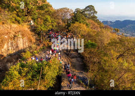 Cityscape from the Cerro Tepozteco, Tepoztlan, Morelos, Mexico Stock ...