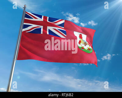 Image of national flag of bermuda waving Stock Photo - Alamy
