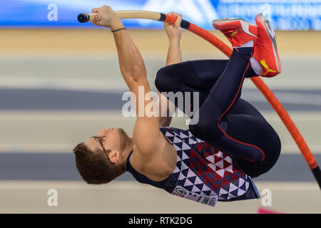 Axel Chapelle (FRA) in Men's Pole Vault during Athletics World Cup ...