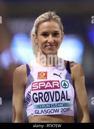 Karoline Bjerkeli GRØVDAL of Norway in the 5000 metres for the Women in ...