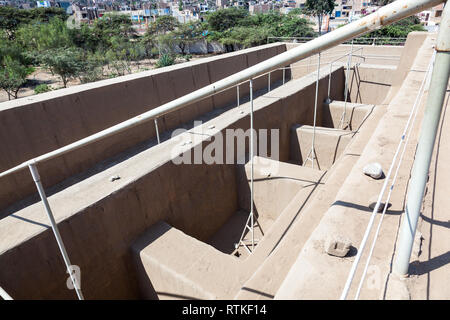 Huaca or Temple of the Dragon or the Rainbow. Religious building of the ...