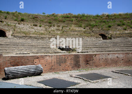 Flavian Amphitheater in Pozzuoli, Italy, the third largest Roman ...