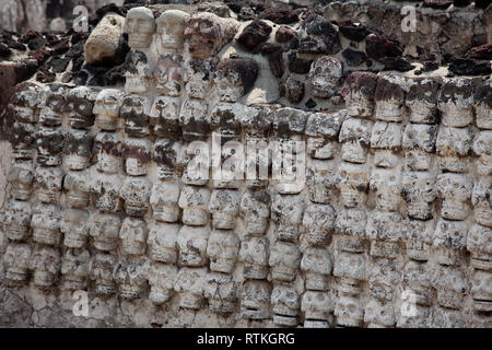 Skull rack or Tzompantli, Aztec, Mexico, Templo Mayor Stock Photo - Alamy