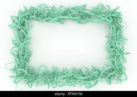 Virtual paper frame, string backdrop, CGI composition. For web page ...