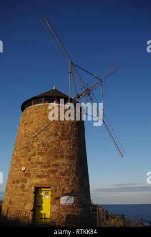 St Monans Windmill in the Golden light of a Summer's Evening. Fife ...