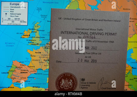 International Driving Permit - Showing the 1968 and 1949 versions of ...