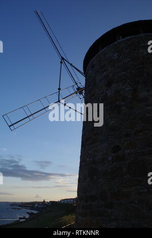 St Monans Windmill in the Golden light of a Summer's Evening. Fife ...