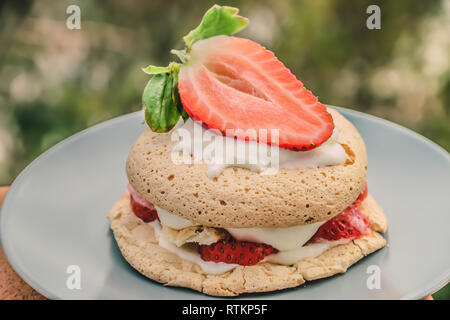 Strawberry meringue cake - BIPHOTO STUDIO, Budapest Hungary Stock Photo ...