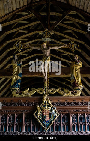 Gothic rood screen with triumphal cross group, Halberstadt Cathedral or ...