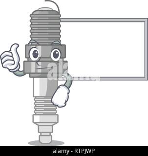 With sign spark plug in the character shape Stock Vector Image & Art ...