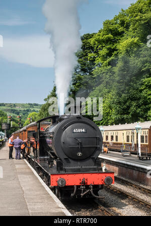 J27 Steam Locomotive Grosmont North York Moors railway Stock Photo - Alamy