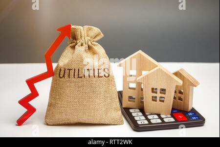 Water meter and money. Payment for utilities Stock Photo - Alamy