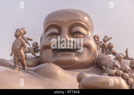 Nanshan Buddha, Longkou City, Yantai City, Shandong, China Stock Photo ...