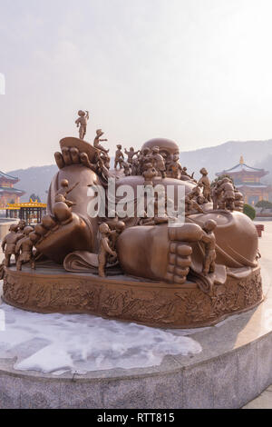 Nanshan Buddha, Longkou City, Yantai City, Shandong, China Stock Photo ...