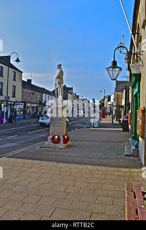Cowbridge market hall and High Street Stock Photo - Alamy