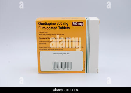 Quetiapine 300 mg Film-coated Tablets. Quetiapine, sold under the trade ...