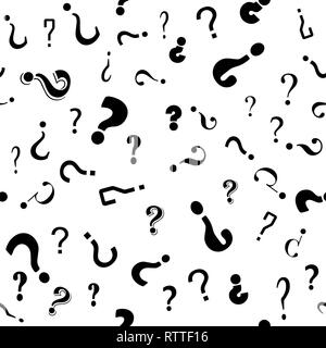 Question mark pattern seamless textile print. repeat pattern background ...