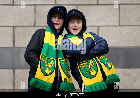 Norwich City fans - Norwich City v Millwall, Sky Bet Championship ...