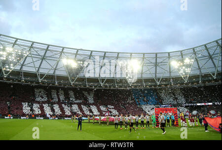 A general view of the Billy Bonds Stand during the Premier League match ...