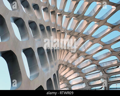Double Curved Roof. Parametric Architecture of Canopy Stock Photo - Alamy