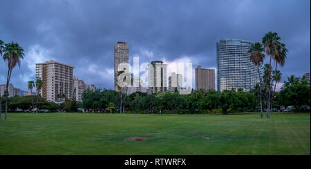 Fort DeRussy Beach Park in Honolulu - Oahu Island, Hawaii Stock Photo ...