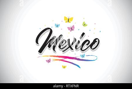 Mexico country typography word text suitable for logo icon design Stock ...