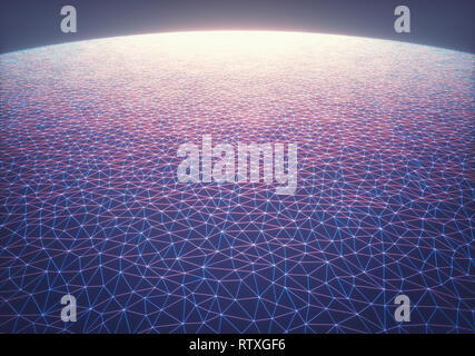 Abstract technology 3D illustration Stock Photo - Alamy