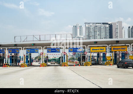 Toll road, Malaysia Stock Photo - Alamy