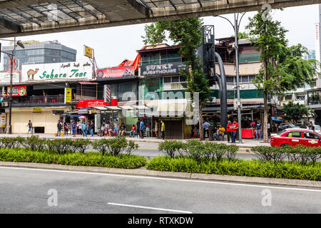 Street scene, Jalan Sultan Ismail Road, Kuala Lumpur, Malaysia Stock ...