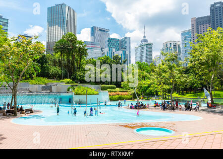 The Swimming Pool at KLCC Park, Kuala Lumpur, Malaysia Stock Photo - Alamy