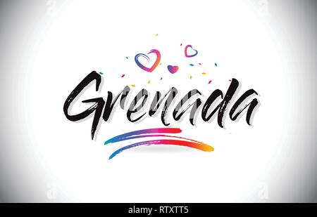 Welcome To Grenada Word Text Creative Font Design Illustration. Welcome ...