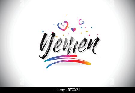 Welcome To Yemen, Word Text Creative Font Design Illustration. Welcome ...