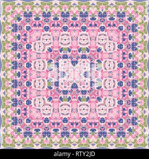 Elegant square pink abstract pattern. Can be used to design pillows ...