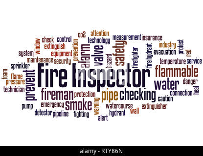 Inspector word cloud concept Stock Photo - Alamy